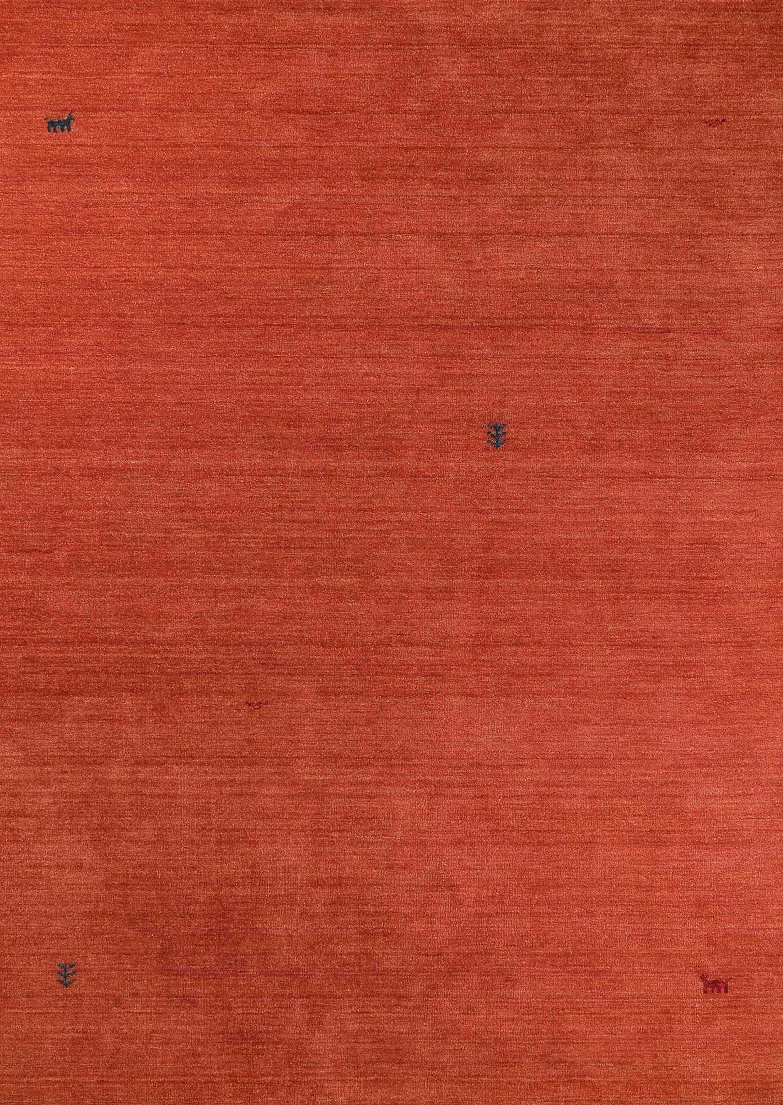 Traditional Loom knot Gabbeh Colourmix Rust Rug Carpet