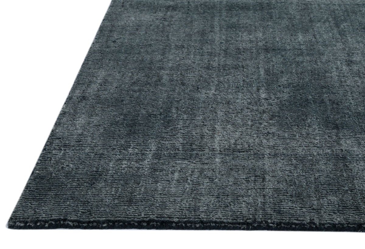 Textured Distressed Indoor/Outdoor Grey/Charcoal Rug