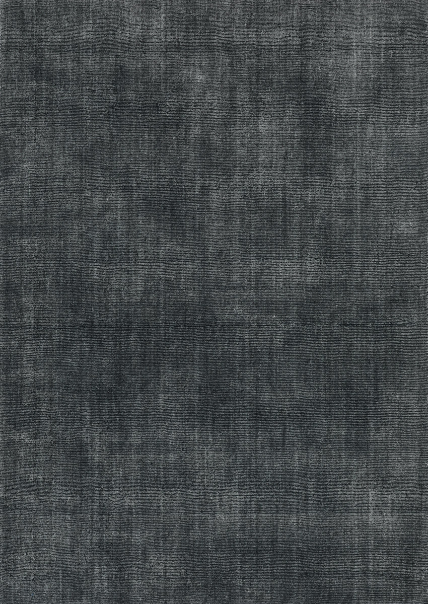 Textured Distressed Indoor/Outdoor Grey/Charcoal Rug